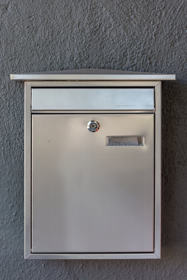 Stainless Steel Letters Box Stock Image - Image of texture, residential ...