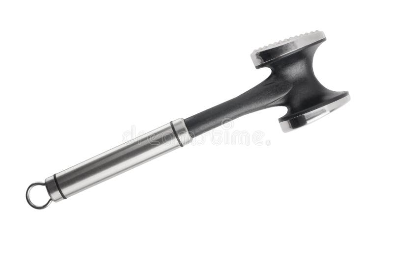 Stainless Steel Meat Mallet Stock Photo - Image of gray, kitchen: 16473692