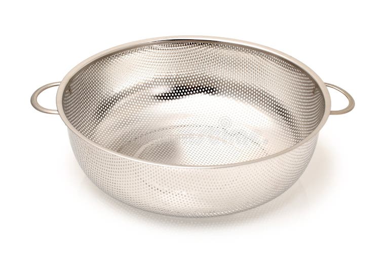 Stainless steel mesh basin stock image. Image of food - 32850245