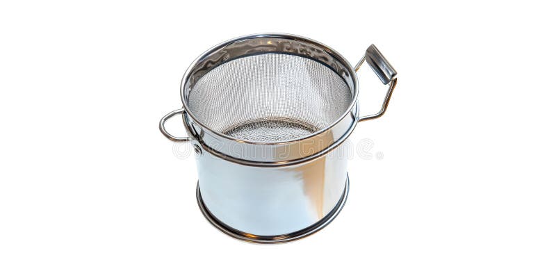 Stainless Steel Mesh Strainer with Handle. Kitchen Tool for Sifting and ...