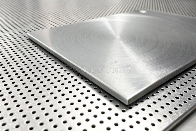 Stainless Steel Metal Plate Background Stock Illustration ...