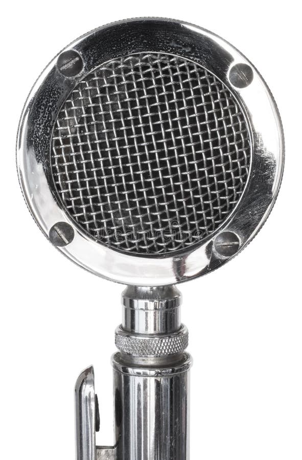 Stainless steel microphone stock photo. Image of wire - 37858030