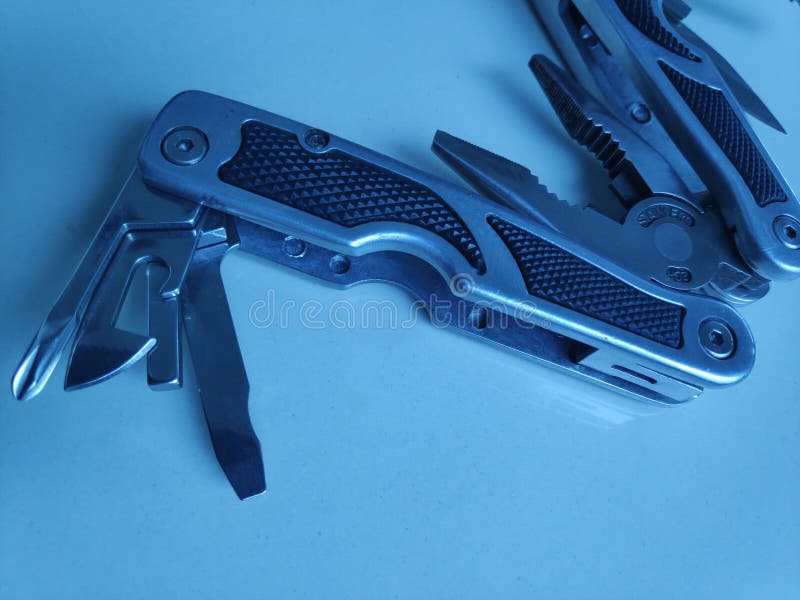 Stainless Steel Multi Tools for daily Use Stock Image - Image of steel ...
