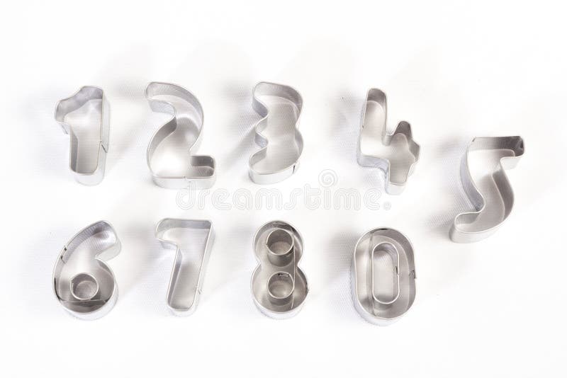 Stainless Steel Number Mold Stock Photo - Image of home, pans: 41091068