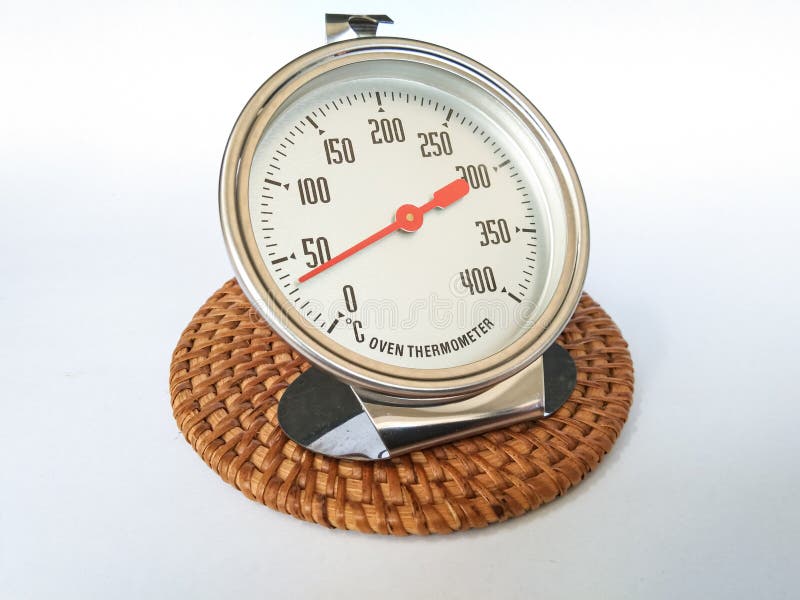 Stainless Steel Oven Thermometer Stock Image - Image of stainless ...