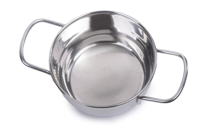 Stainless steel pan stock image. Image of casserole - 250141137