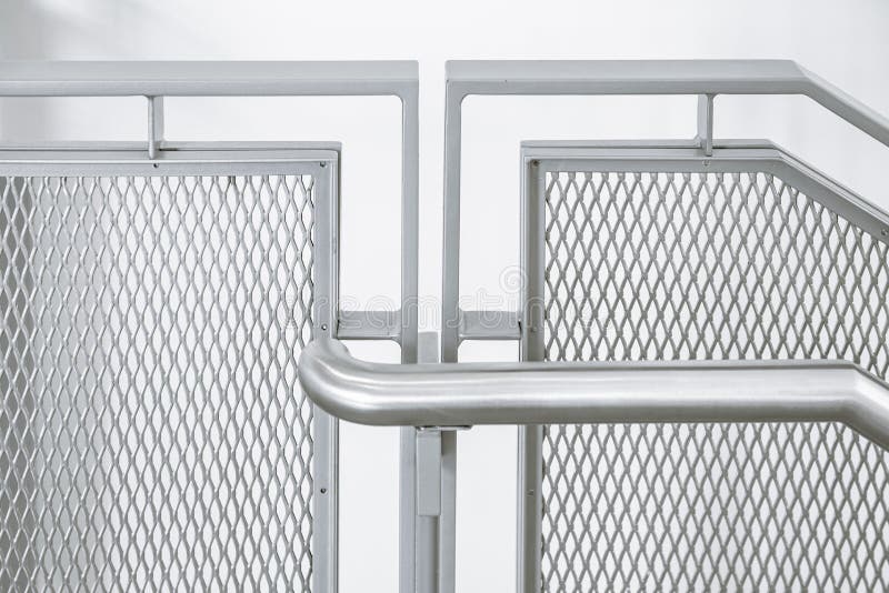 Stainless Steel Perf Railing System. Stock Image - Image of ...