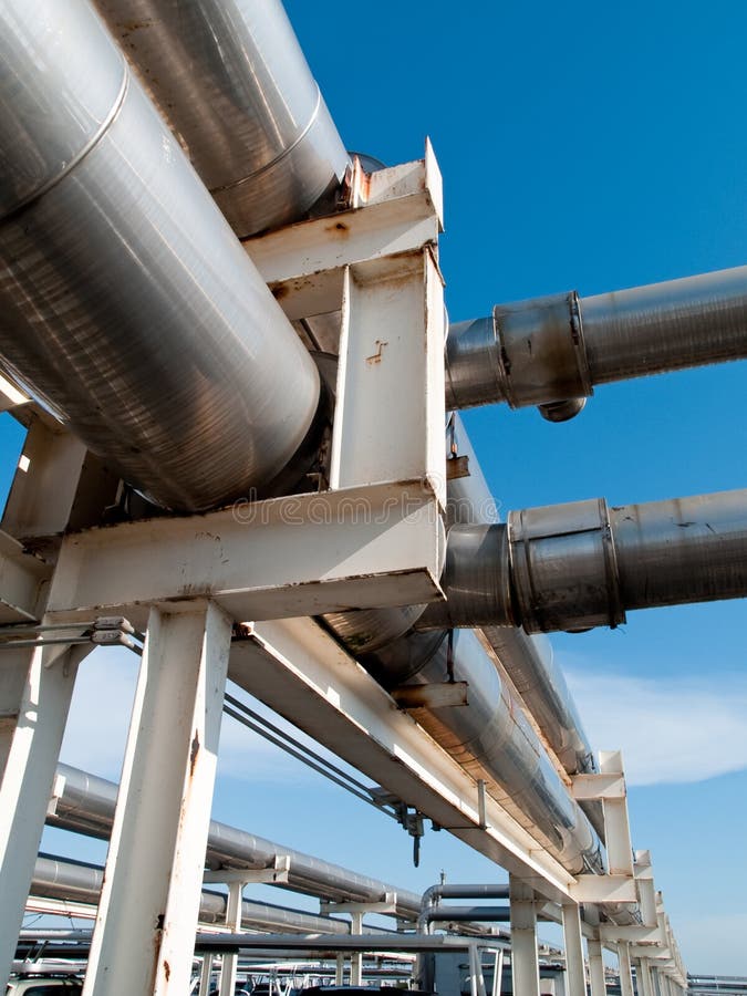 Stainless steel pipe stock photo. Image of steel, generating - 14318292