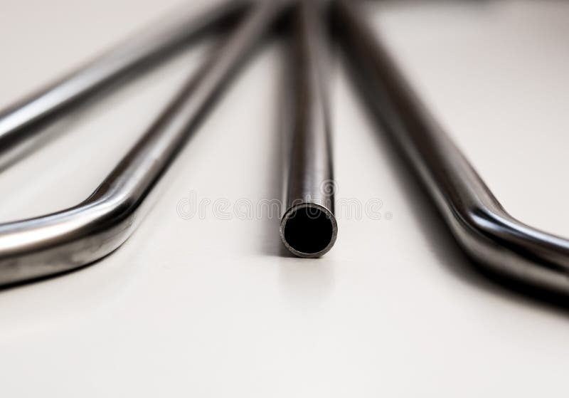 Stainless steel pipes stock image. Image of open, pipeline - 26935109
