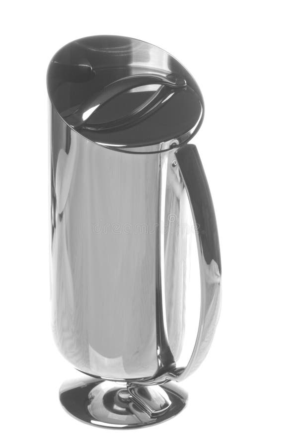 Stainless Steel Pitcher Isolated Stock Photo - Image of kitchen, macro ...