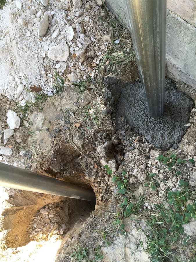 Stainless steel post build stock photo. Image of steel - 73469990