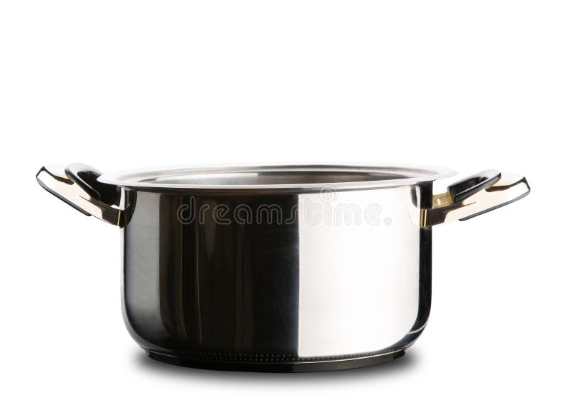 Stainless Steel Pot without Cover Stock Image - Image of design ...