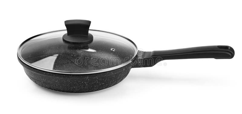 Stainless Steel Pots and Pans Isolated on White Background Stock Photo ...