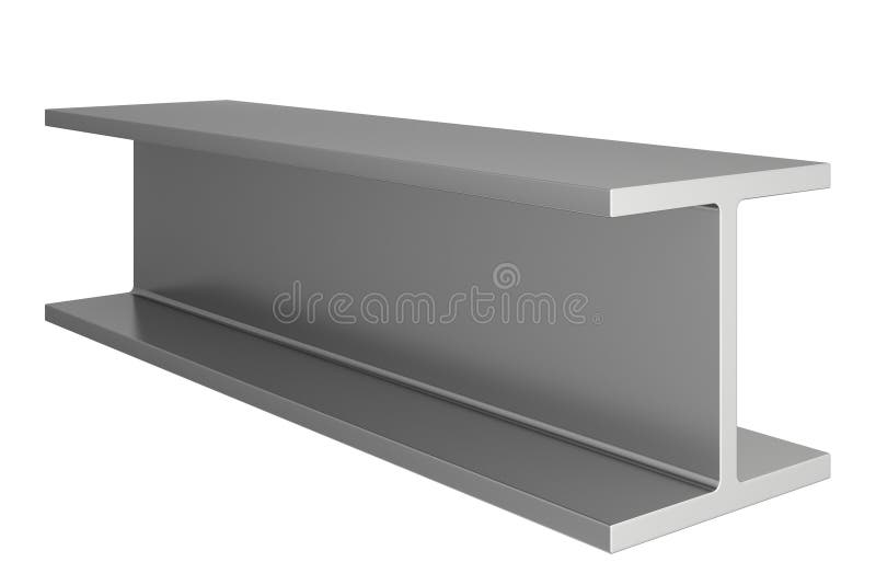 Stainless Steel Profiles on a White Background Stock Illustration ...