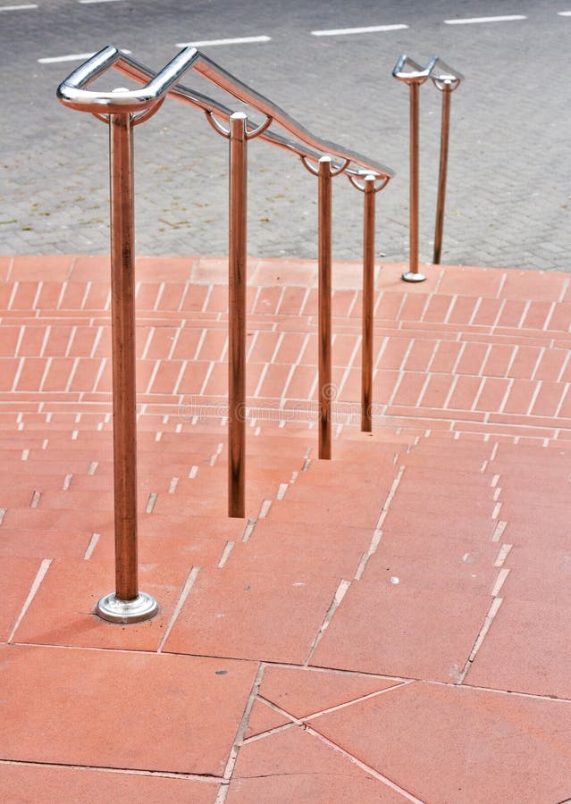 Bicycle Rack stock photo. Image of park, public, modern - 4444036