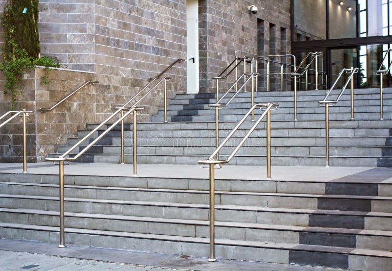 Stainless Steel Guard Rail stock image. Image of chrome - 18625411