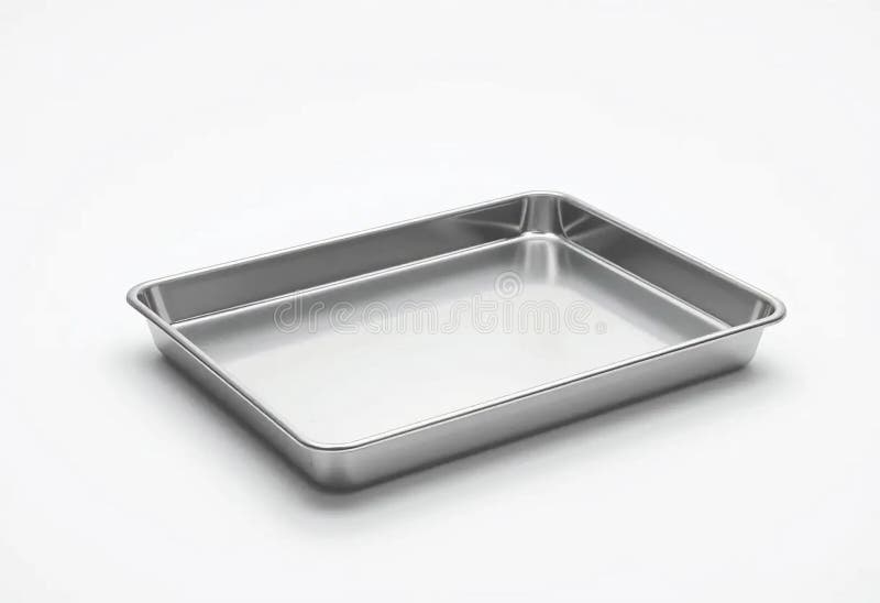 Stainless Steel Rectangular Baking Tray: a Versatile Kitchen Essential Stock Illustration ...