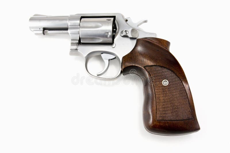 Stainless Steel Revolver stock image. Image of silver - 8278387