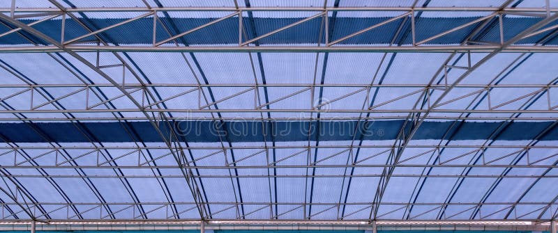 Stainless Steel Roof Frame Inside Stock Photo - Image of frame ...