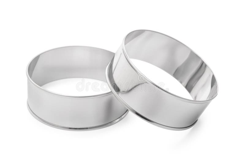 Stainless Steel Round Cooking Molds Stock Photo - Image of aluminum ...