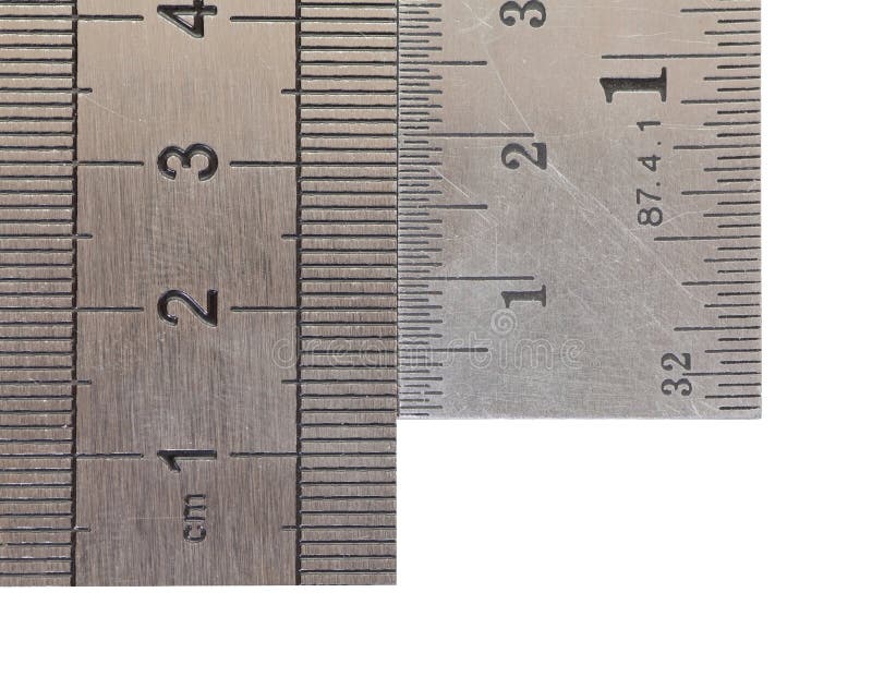 Stainless steel ruler stock image. Image of industrial - 48674001