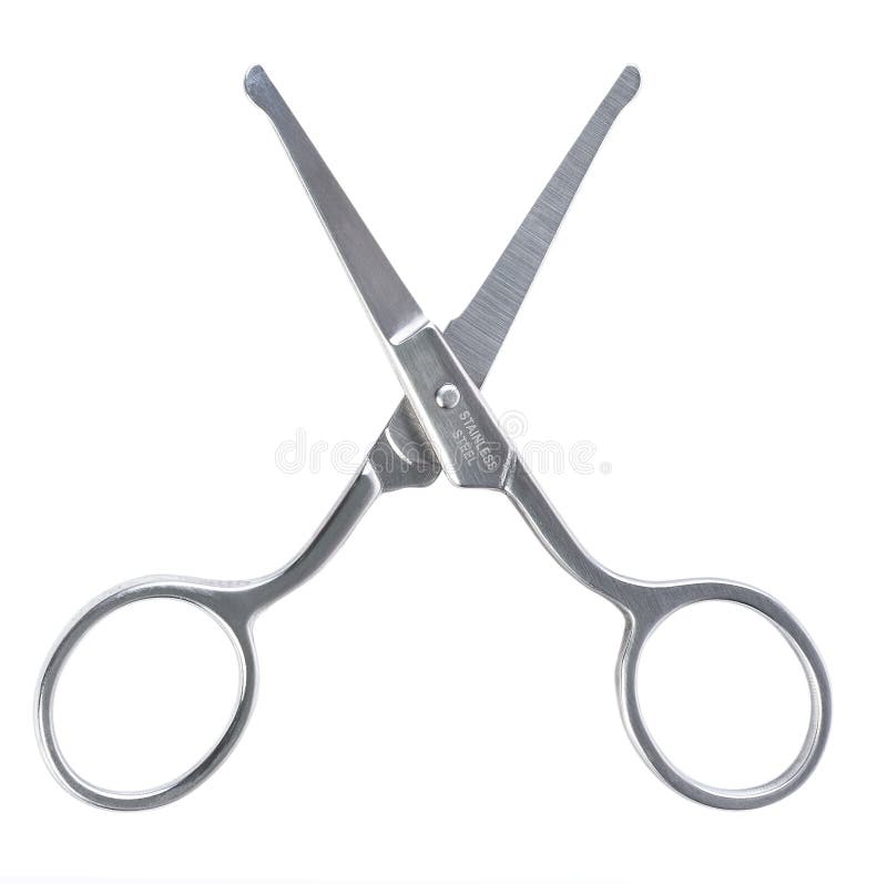 Stainless Steel Sign Board on Stand Isolated on White Stock Photo ...