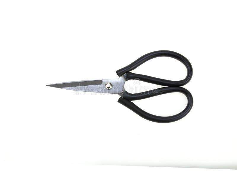 Stainless Steel Scissors Isolated on a White Background Stock Photo ...