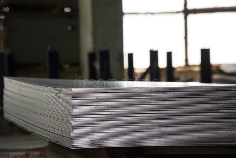 Steel sheets in packs stock photo. Image of building - 27820122