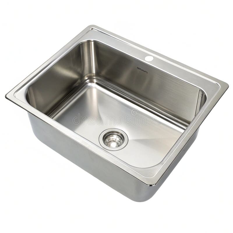 Stainless Steel Sink on Transparent Background Stock Illustration ...