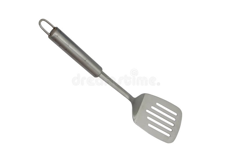 Stainless Steel Spade of Frying Pan, Flipper, Kitchenware Stock Image ...
