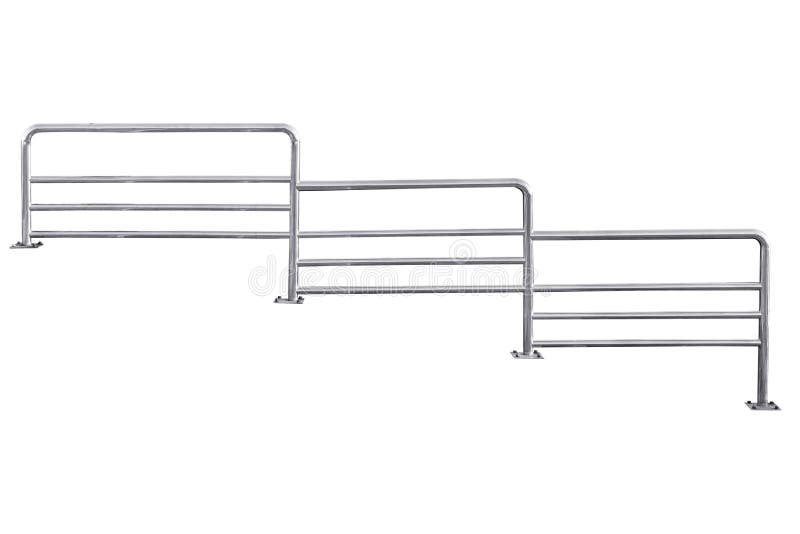 Stainless Steel Staircase Railing Isolated on White Background Stock ...