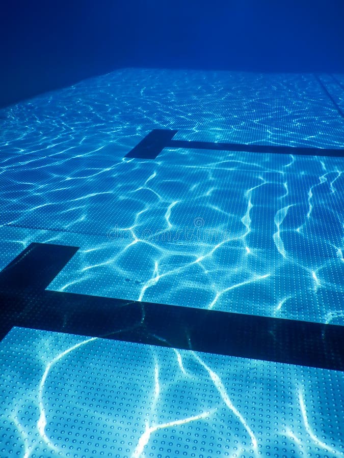Stainless Steel Swimming Pool, Underwater View Stock Image - Image of ...