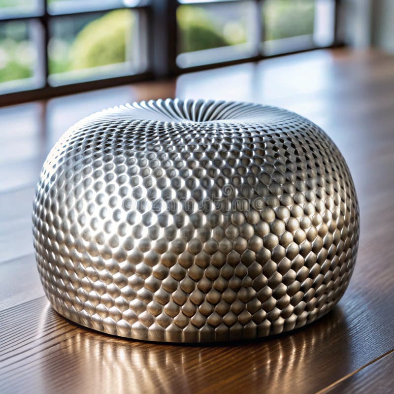 Stainless Steel Table Surface with Reflective Texture Stock ...