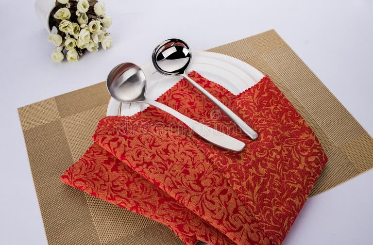 Stainless Steel Tableware and Kitchen Utensils Placed on the Desktop ...