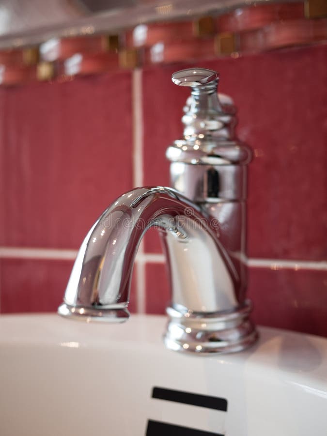 Stainless steel tap stock photo. Image of bathroom, stainless - 12466778