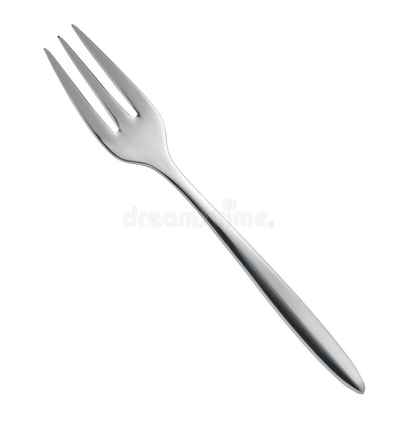 Steel Fork with Wooden Handle Stock Image - Image of eating, metal ...