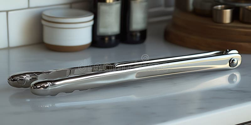 Shiny Stainless Steel Tongs Elegant Design Stock Photos - Free ...