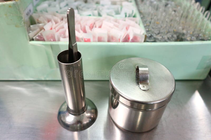 Stainless Steel Tools Used for Medical Wounds Stock Image - Image of ...