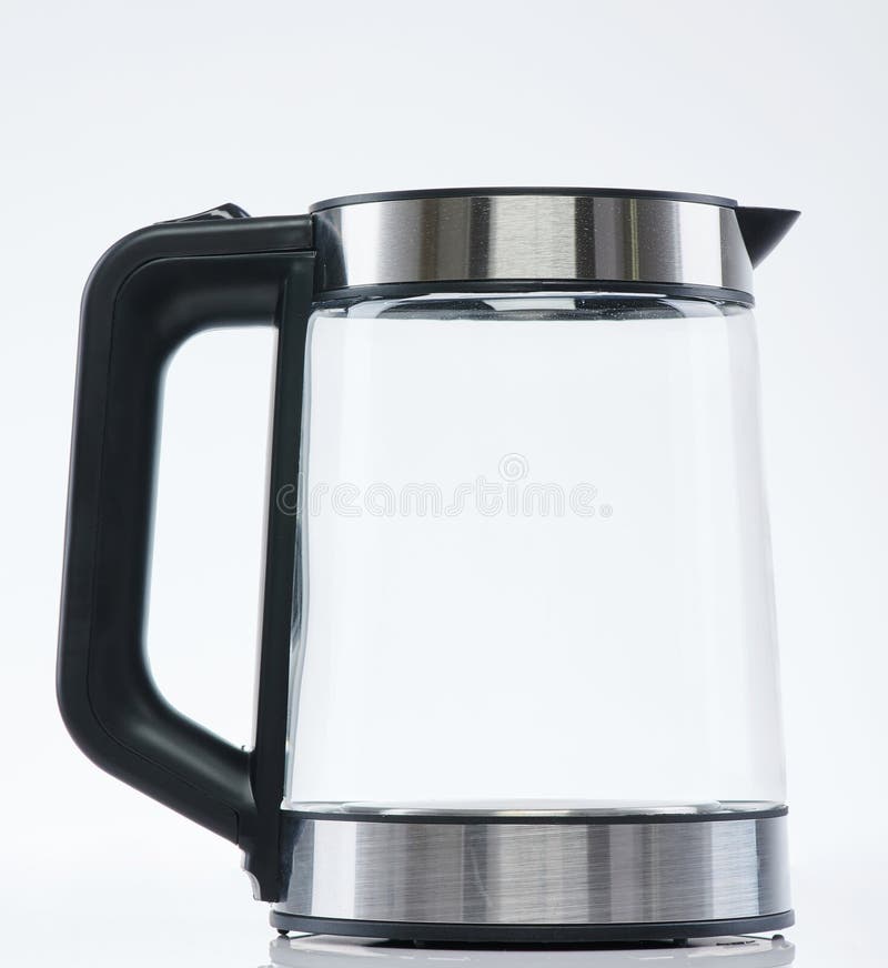 Stainless Steel Transparent Kettle Stock Image - Image of kitchen, knob ...