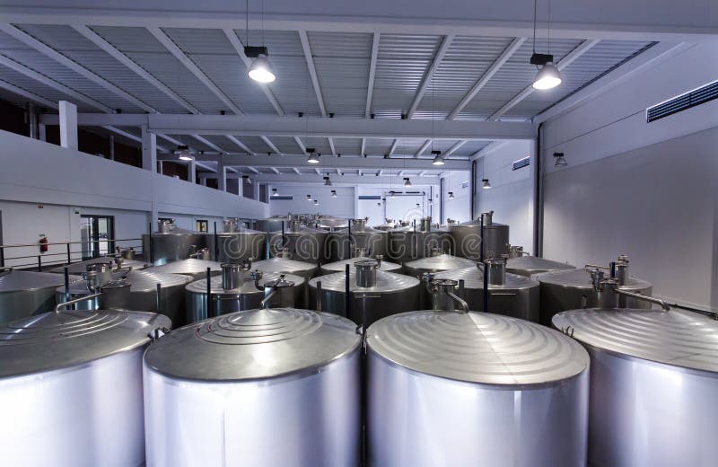 Wine fermentation vats stock image. Image of machine, objects - 3550021