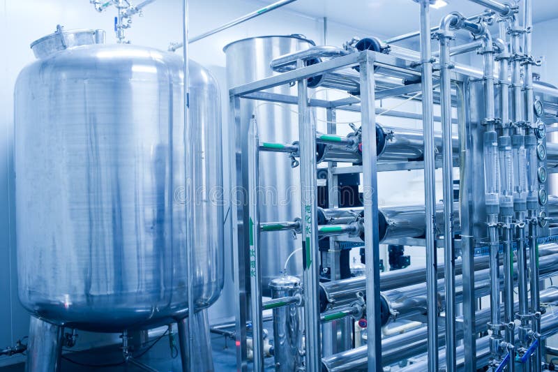 Water Tanks, Water Treatment Equipment Stock Image - Image of water ...