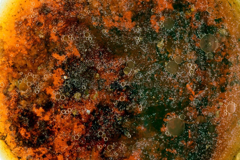 Stains of Fat on the Surface of Water Abstraction. Creative Rough ...