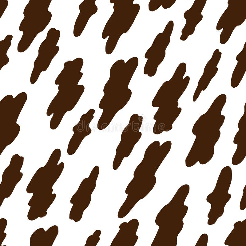 2074 Stains Pattern, Seamless Pattern in Brown and White with Ink ...