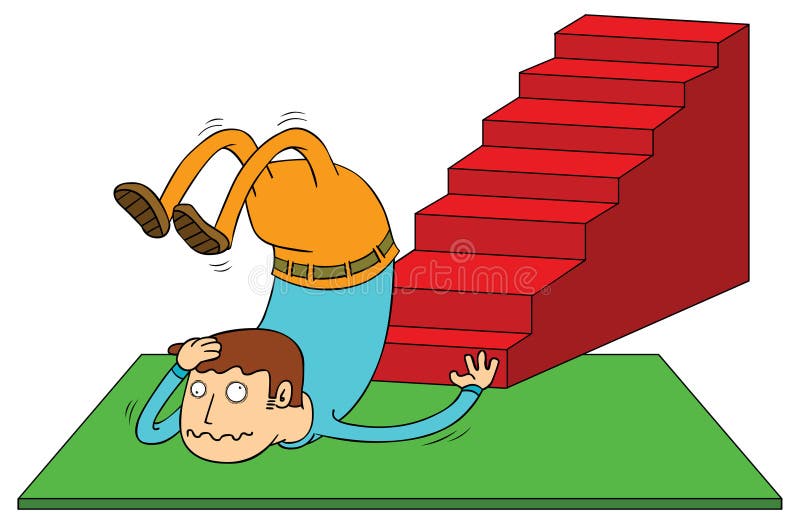 Stair Fall stock illustration. Illustration of falling - 41886066
