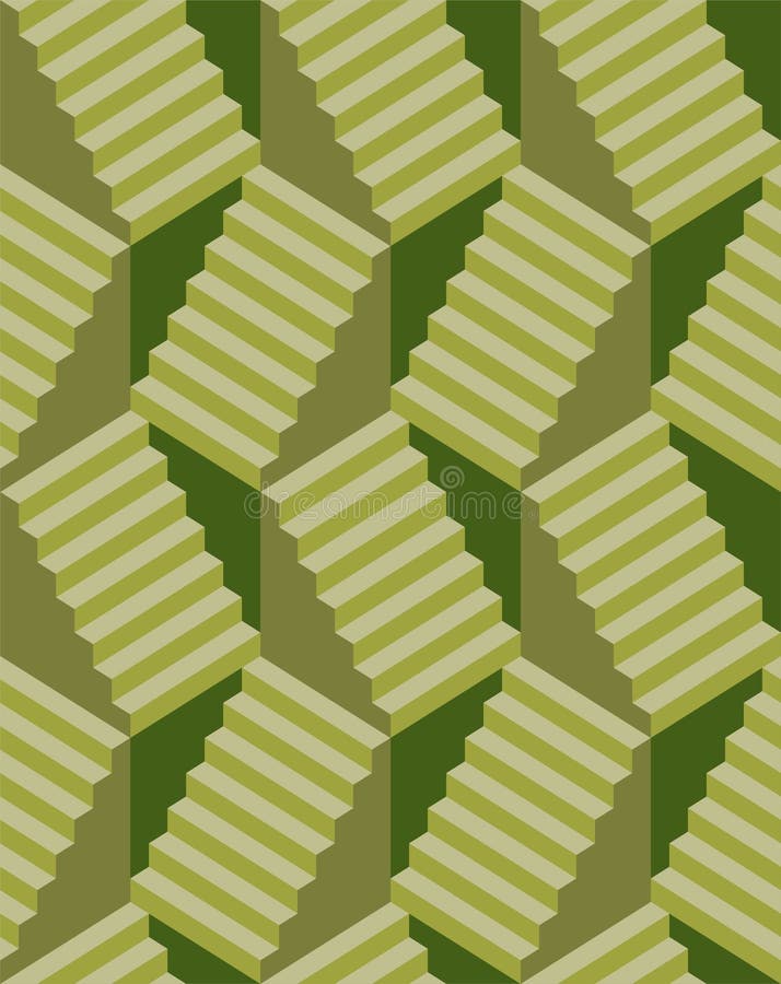 Stair Army Pattern Seamless. Steps Military Background Stock Vector ...