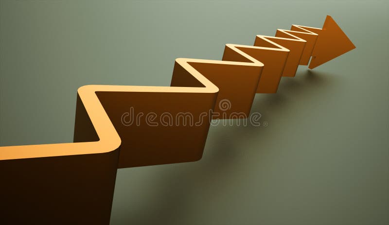 Stair Arrow Business Concept Rendered Stock Illustrations – 43 Stair ...