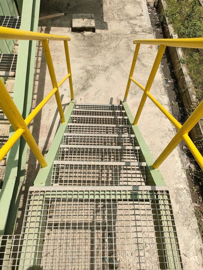 Stair Bridge Made of Strong Iron Stock Image - Image of stair, iron ...