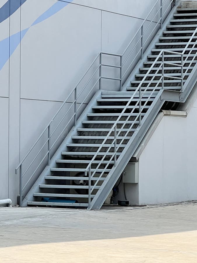 Stair on the building wall stock photo. Image of stairs - 314920130