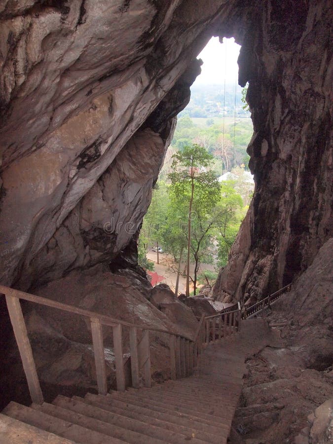 Stair in cave stock photo. Image of exploration, cavern - 166438032