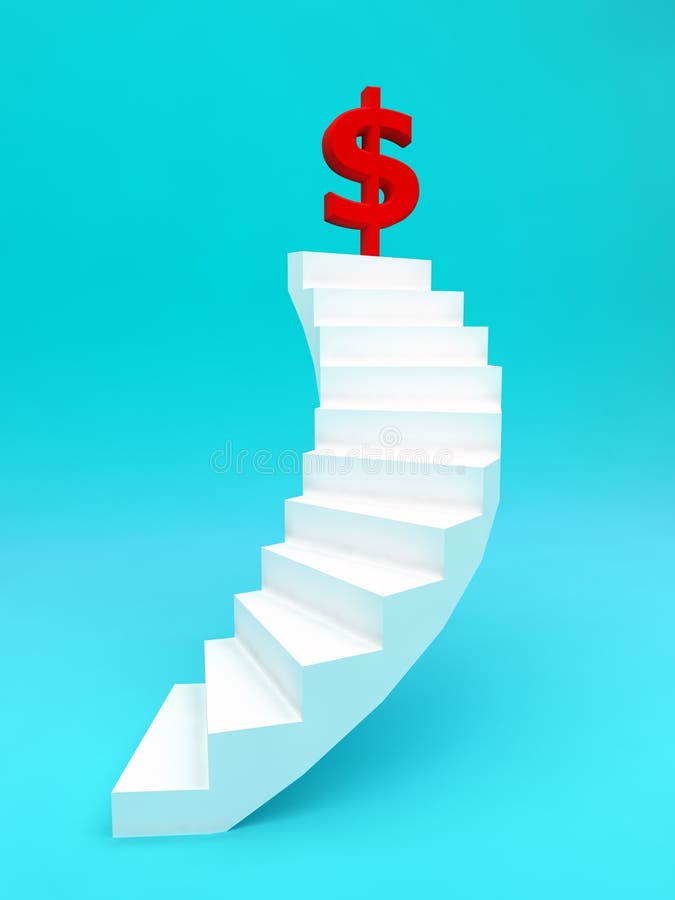 Stair dollar stock illustration. Illustration of staircase - 35928947